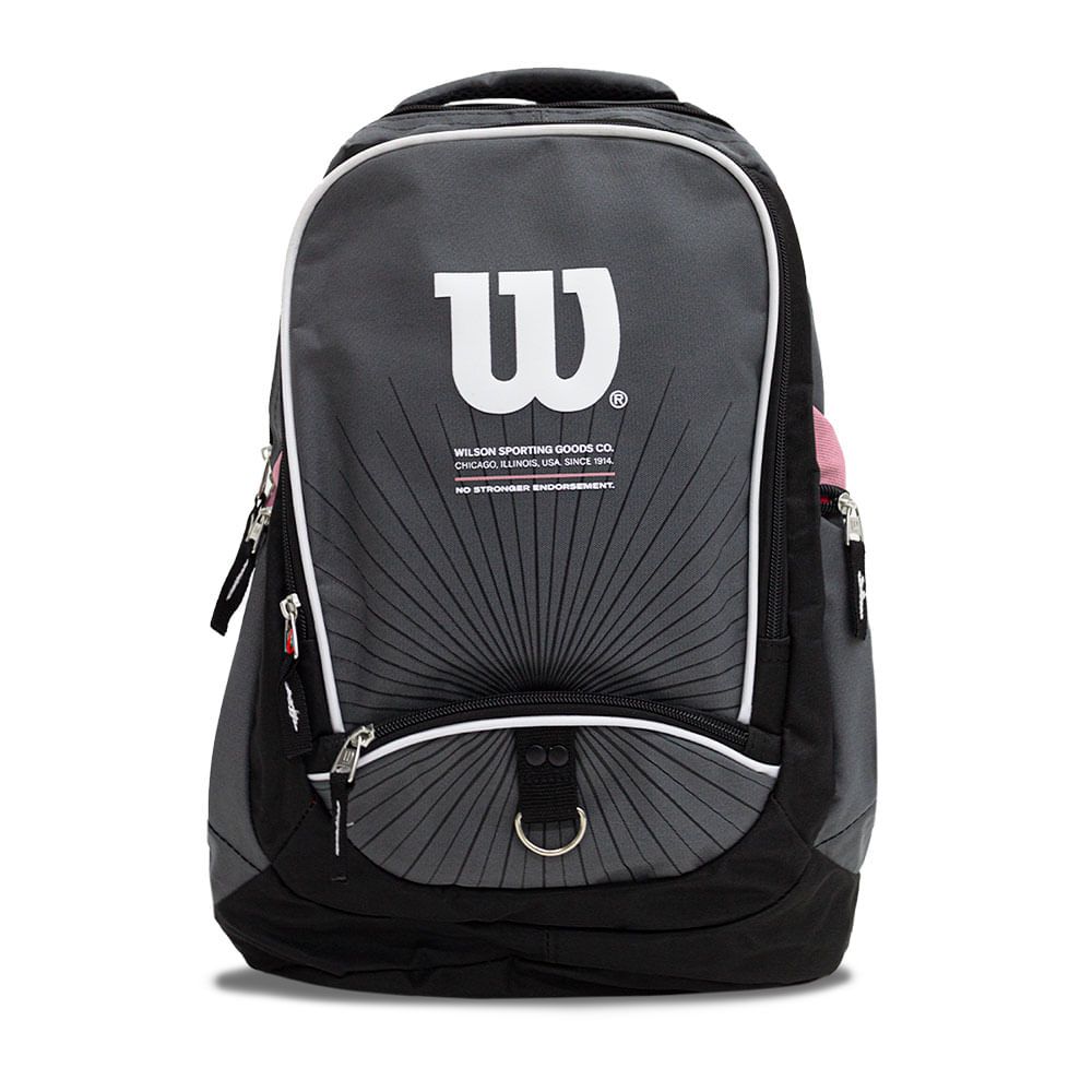 Mochila Wilson Cinza e Rosê - Praticidade e Estilo em um único ...